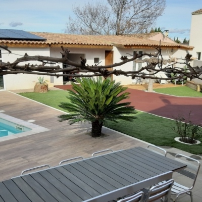 Daniel Moquet, aménagement cour, allée de jardin et terrasse en enrobé