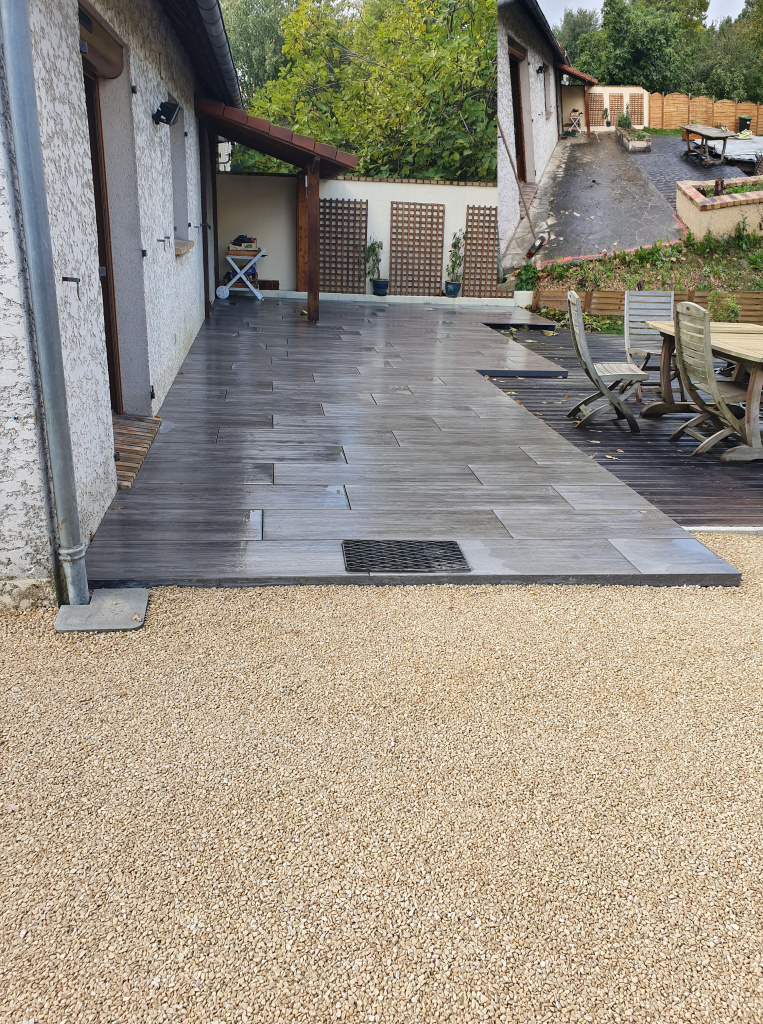 Projet d'aménagement d'Entrée de maison en pavage dallage