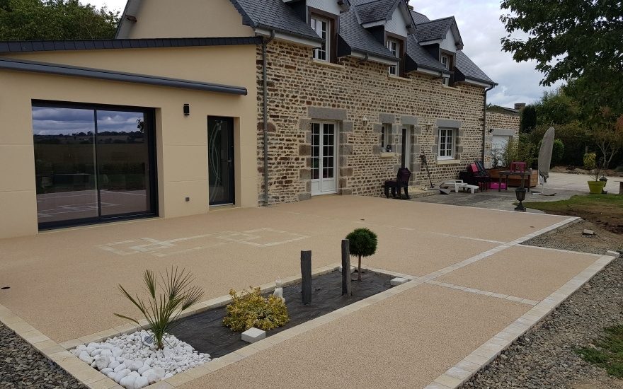 Projet d'aménagement de Terrasse en Minéralstar