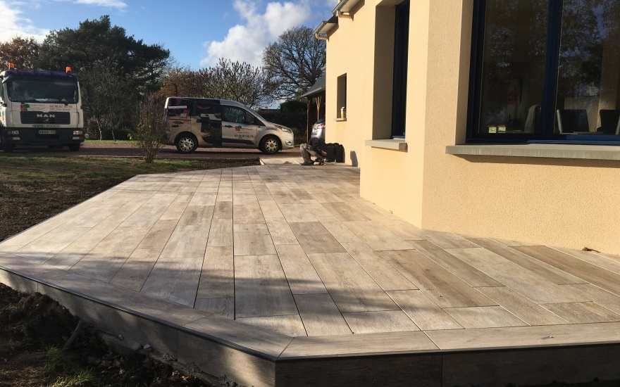 Projet d'aménagement de Terrasse en Dallage