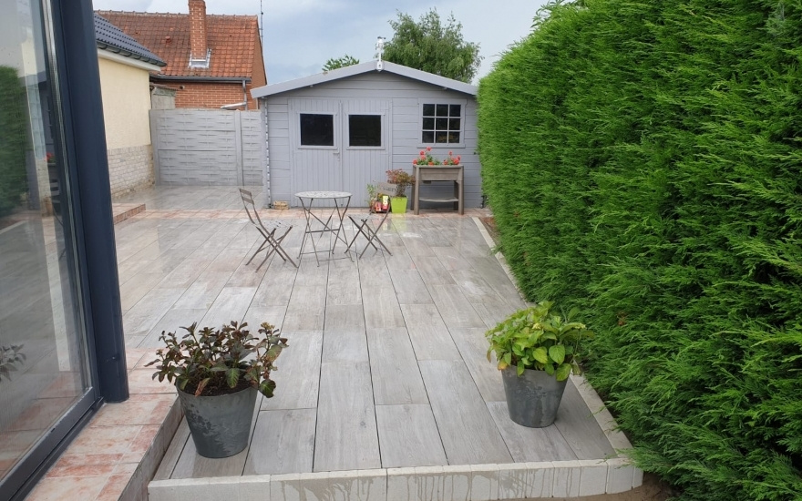 Projet d'aménagement de Terrasse en Dallage